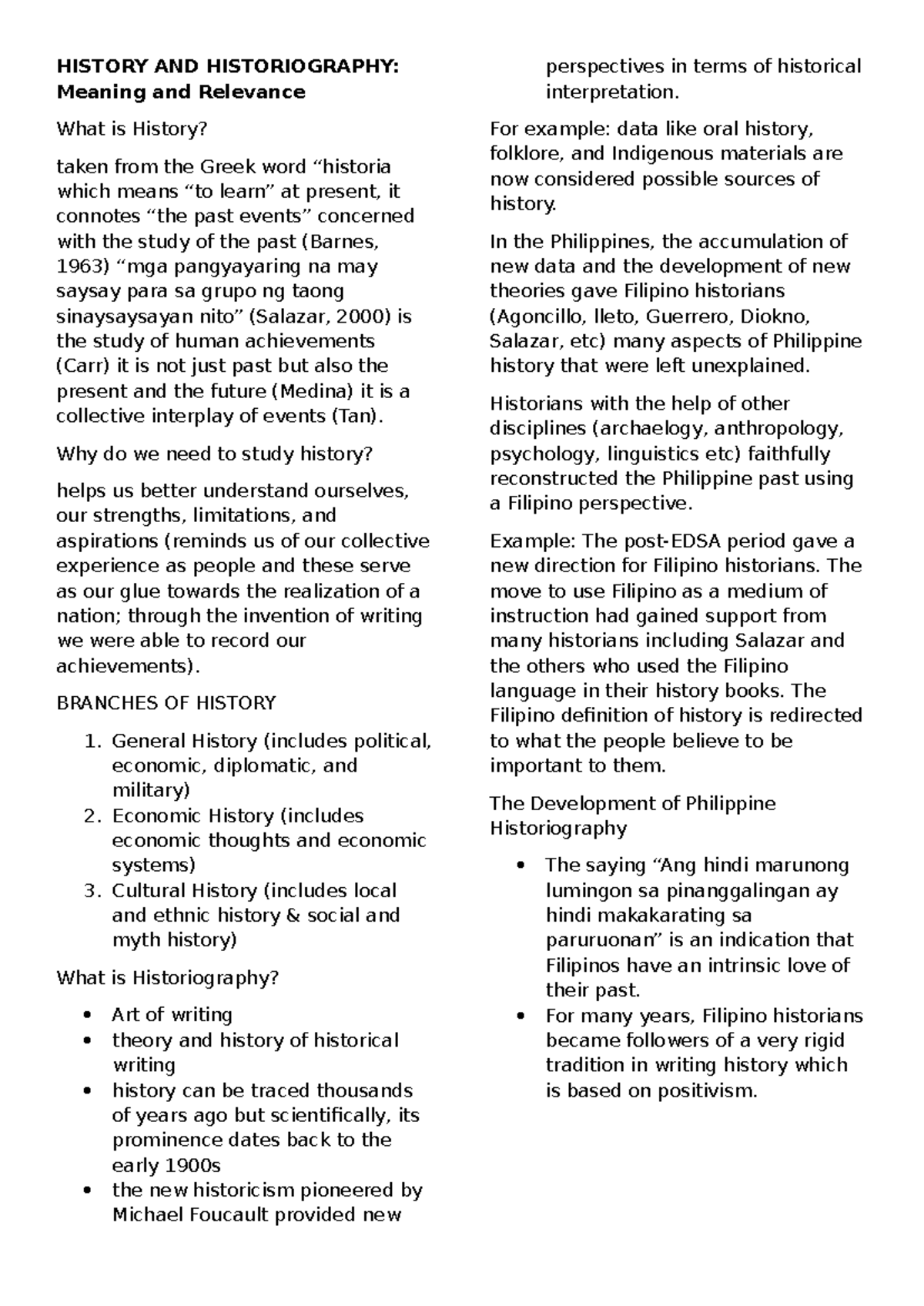 HIST 101: Understanding History and Historiography in Context - Studocu