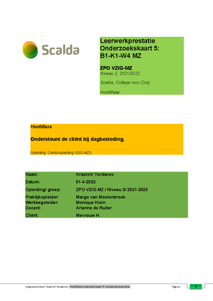 [Solved] Welke specifieke begeleidingsmethodieken zijn er in de zorg - verzorgende 3 ig ...