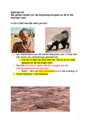 AR - Die hanswors - 2023 - Notes on afrikaans poems done - Die hanswors ...