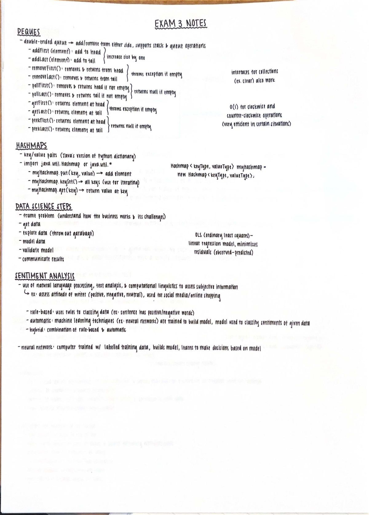 CSCI 2081 Exam 3 Preparation Notes on Data Structures and Algorithms ...