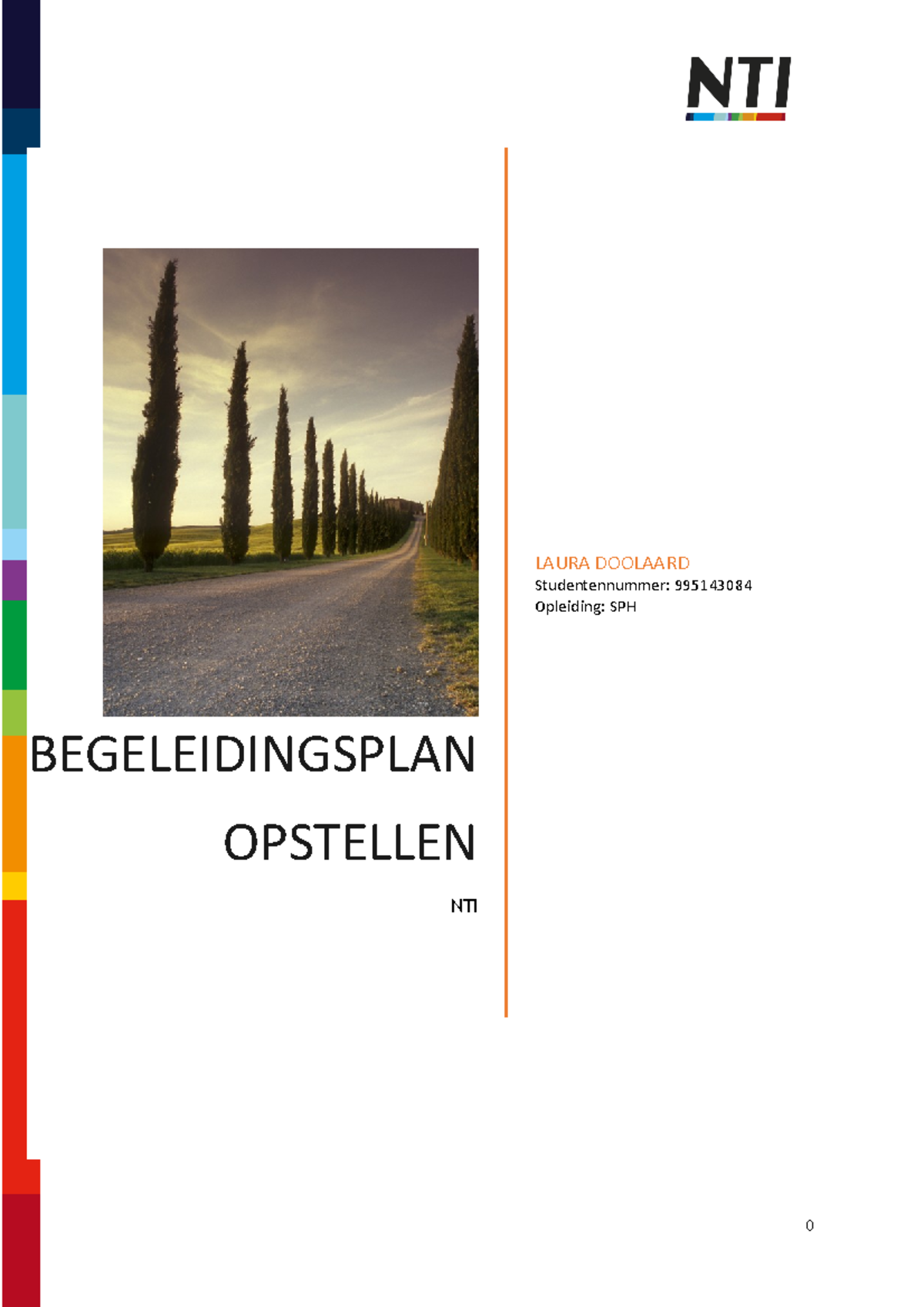 Begeleidingsplan opstellen voor SPH Opleiding - Casus Wildbrug en Jesse ...