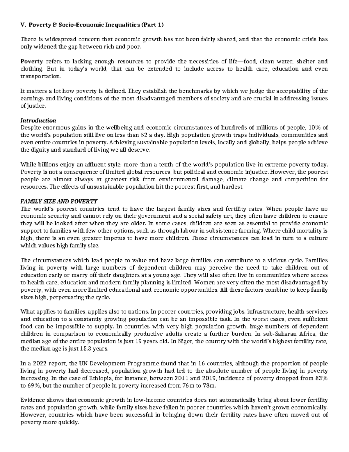 5Poverty Socio-Economic Inequalities: Analyzing Causes & Effects - Studocu