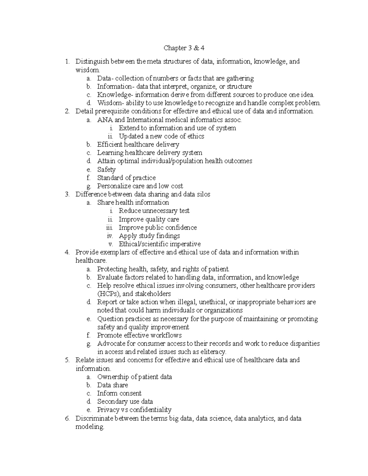 Information, and Electronic Resource - Chapter 3 & 4 Distinguish ...