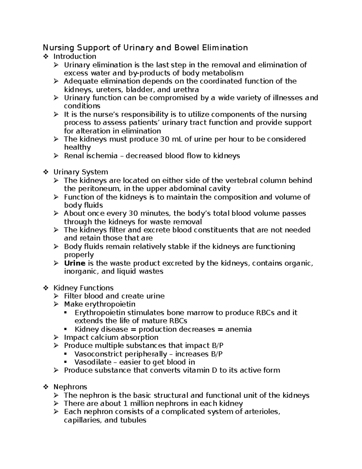 Nursing Support of Urinary and Bowel Elimination - Dry the perineal ...