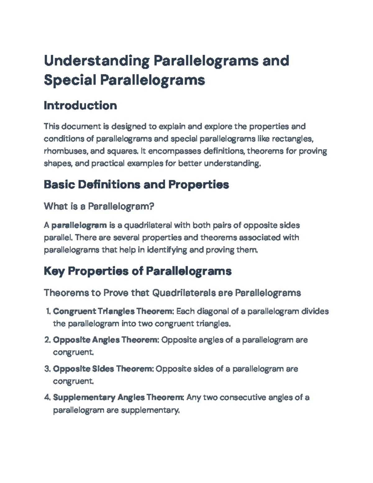 Understanding Parallelograms and Special Forms: A Comprehensive Guide ...