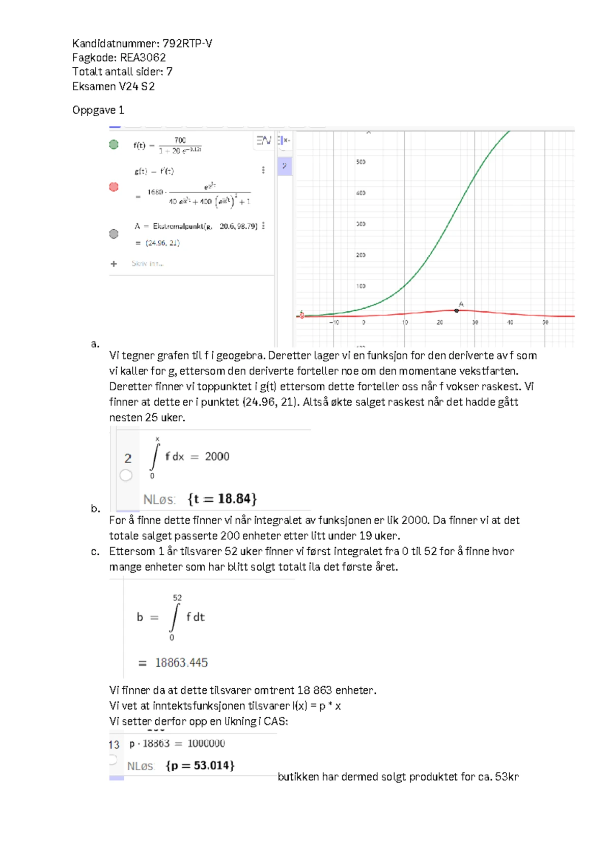Matte S1/S2 - Huskeliste med Formler og Eksempler - Studocu
