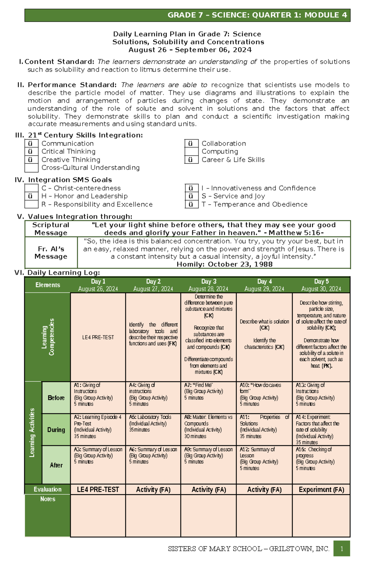 Grade 7 Science: Exploring Solutions, Solubility & Concentration ...