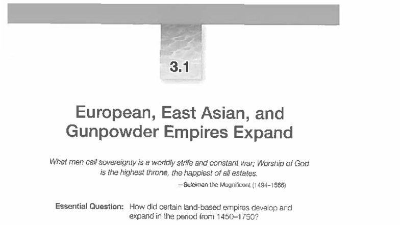 Ch 3 - woah dont get too ahead of yourself - 3 European, East Asian ...