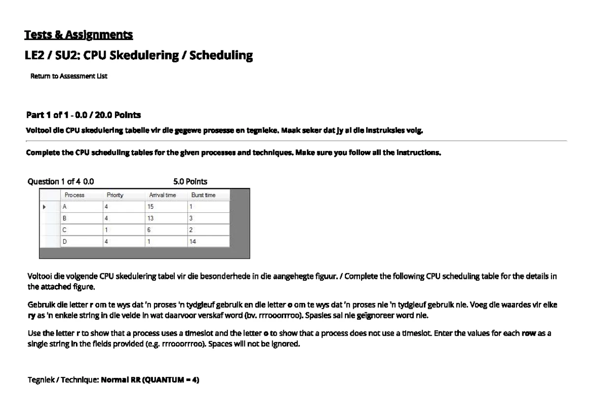 CMPG324: Operating Systems Exam Paper 1 | 2024/10/18 - Studocu