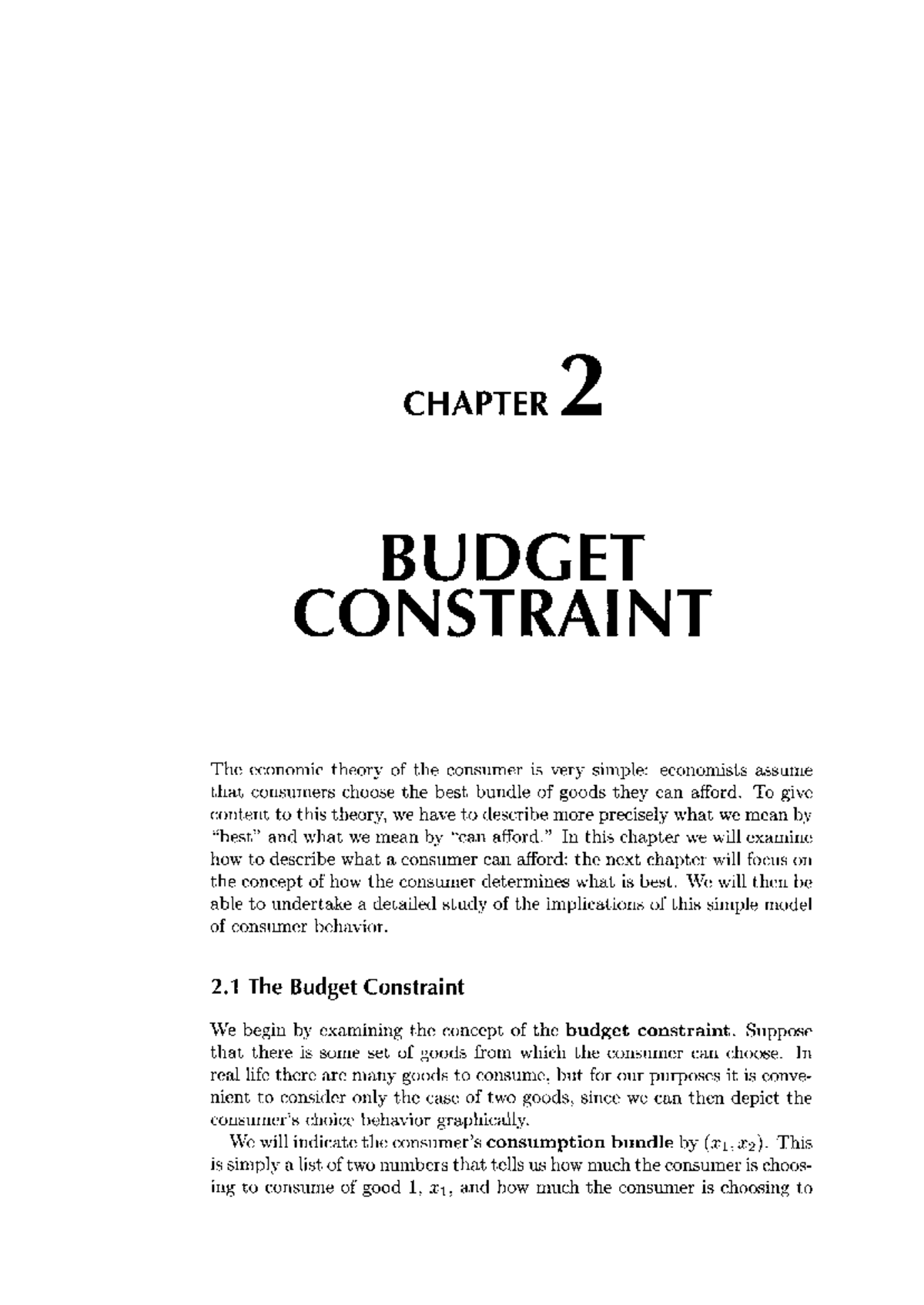 2-budget-constraint - all about budget constraint - CHAPTER 2 BUDGET ...