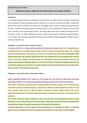 Economics Module 3: Markets - Demand, Supply, and Equilibrium Factors ...