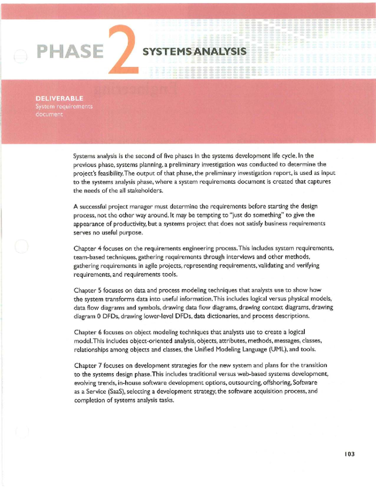 PHASE 2 SYSTEMS ANALYSIS: Requirements Engineering & Techniques for Course XYZ - Studocu