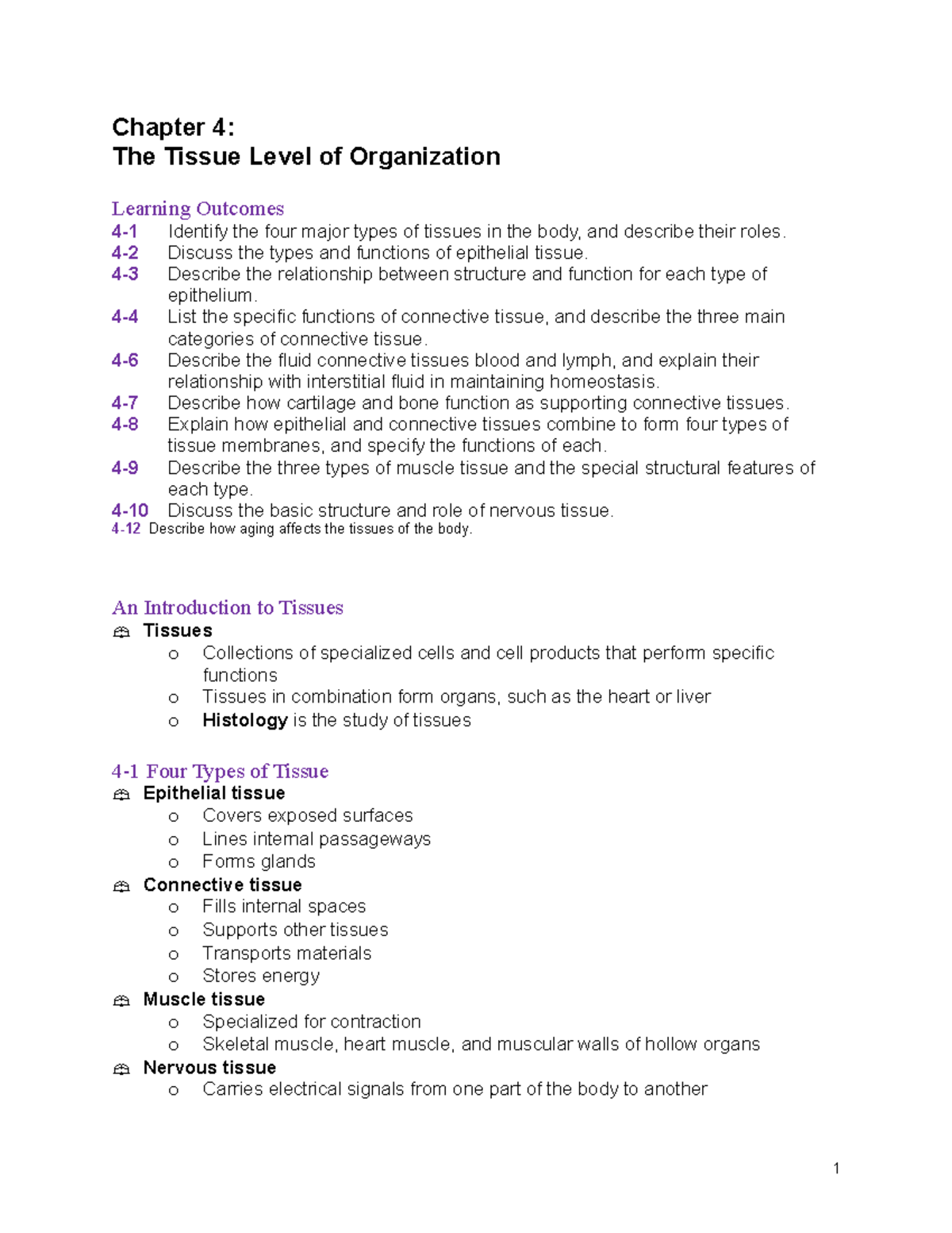 Biology 101: Chapter 4 - Epithelial Tissue Overview and Classification ...
