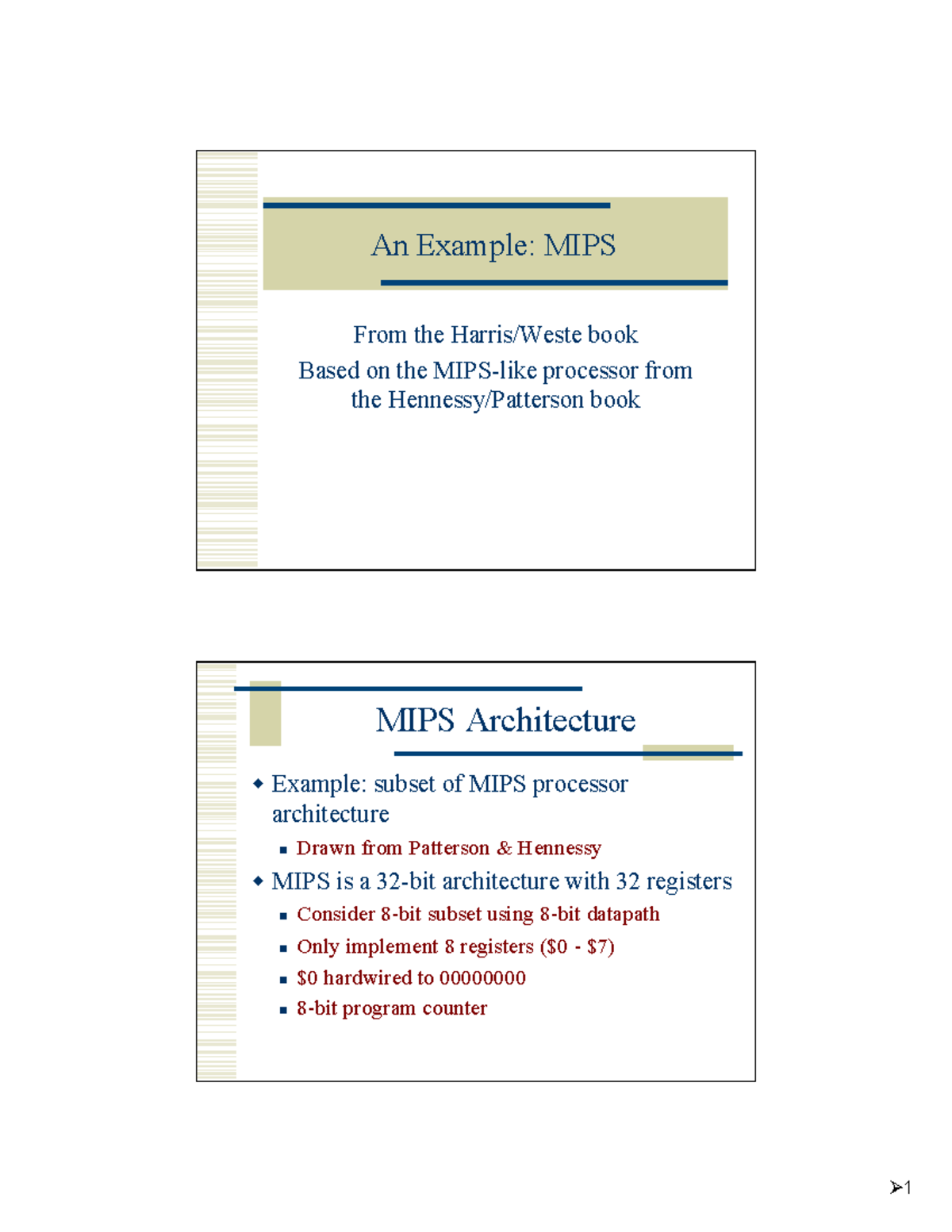 MIPS Architecture Overview and Implementation - Mipsx 2 - Studocu