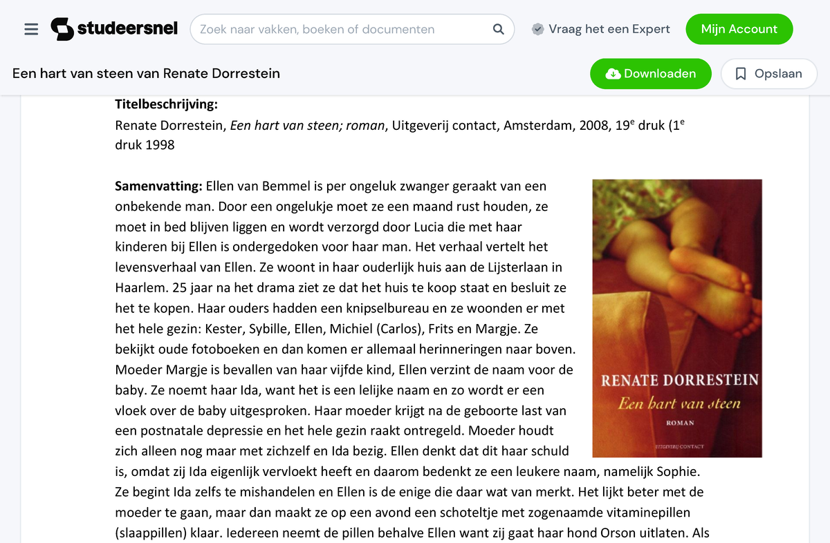 Een hart van steen van Renate Dorrestein - Warning TT undefined function 32 Warning TT ...