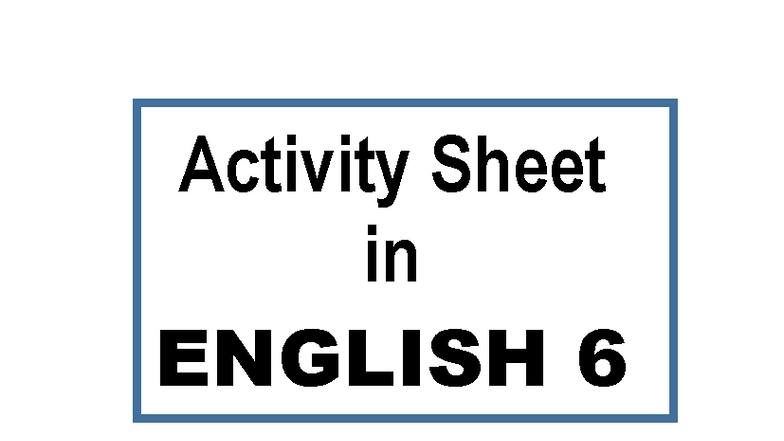 EN6 Q1 W3 Activity Sheet: Analyzing Poetic Elements and Language - Studocu