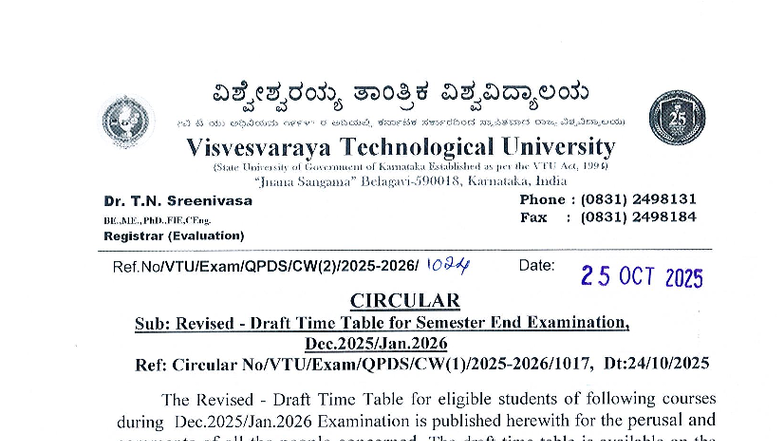 Revised Draft Time Table - 30035 all d estrates UNDER 20,33ND 00202 ...