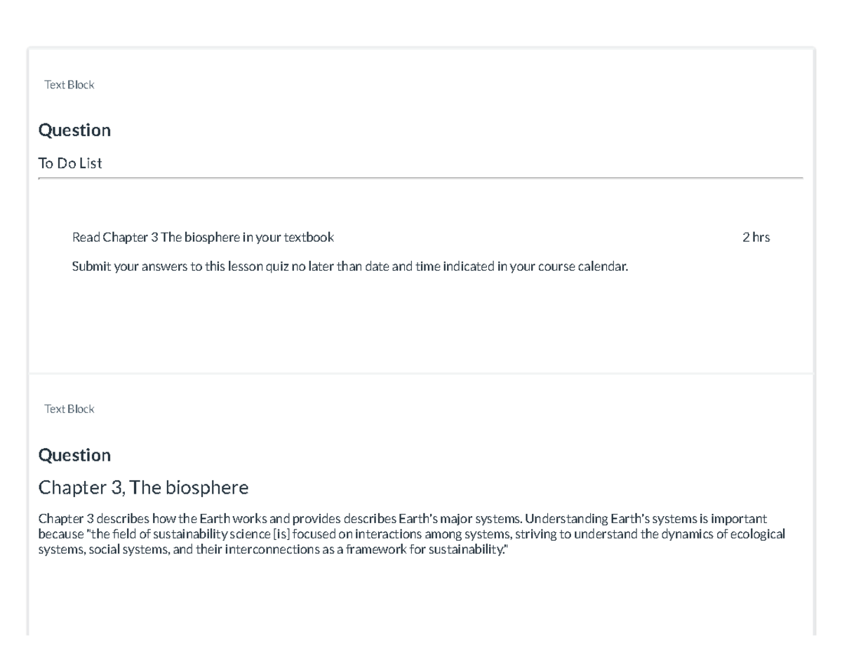 Chapter 3 Reading Concept Check: Understanding the Biosphere (BIO101 ...