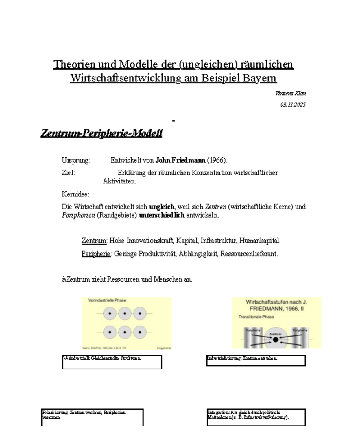 Handout: Theorien der Wirtschaftsentwicklung - Vinzenz Klän (2025 ...