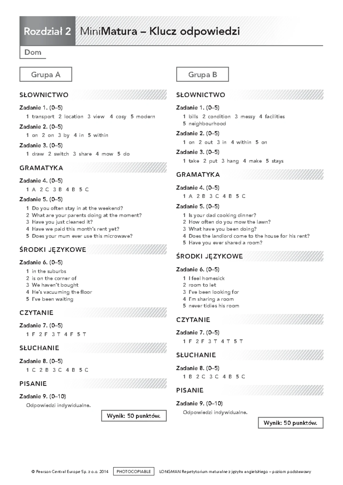 Układ nerwowy 1 zadania maturalne z odpowiedziami - Biologia ...