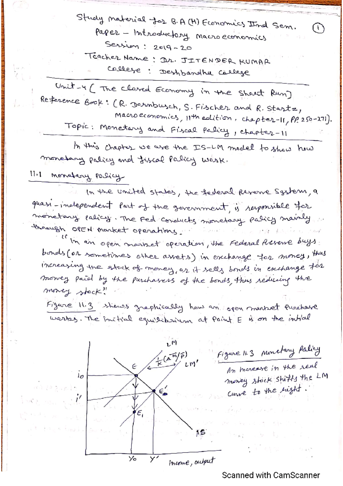1588005227 ECO(H)-II-Introductory Macroeconomics(Unit-4)-5 - Study ...