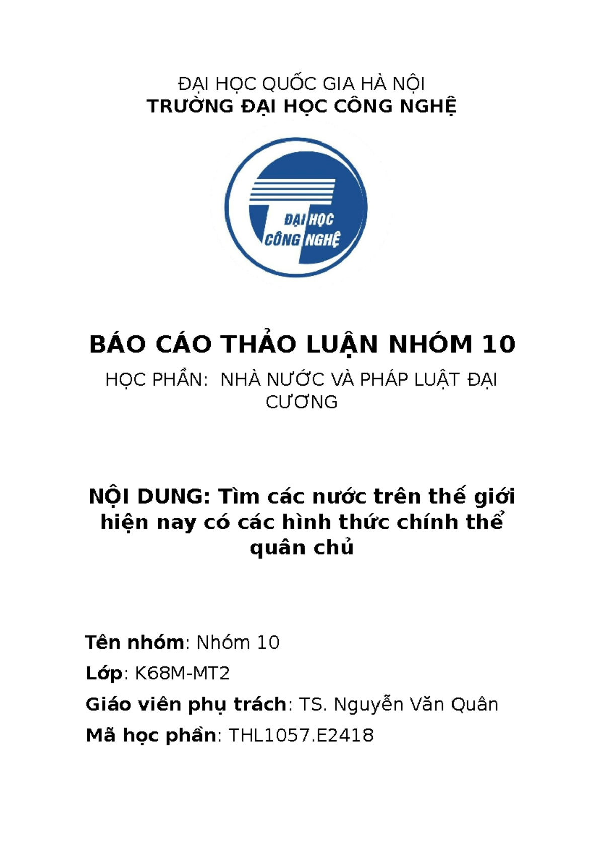 BÁO CÁO NHÓM 10 (ctqc) - báo cáo - ĐẠI HỌC QUỐC GIA HÀ NỘI TRƯỜNG ĐẠI ...
