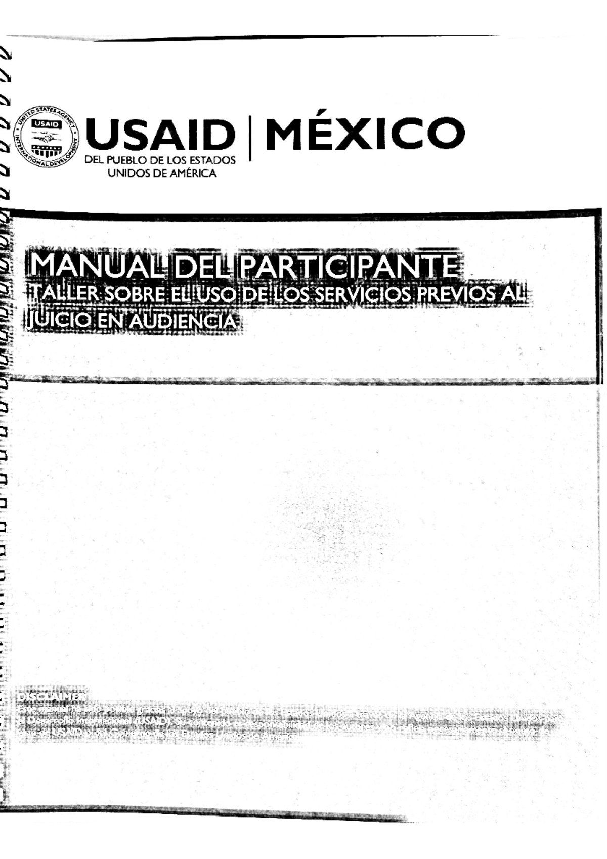 Taller - COMO ARGUMENTAR EN AUDIENCIA - STATES UNITED USAID USAID I ...