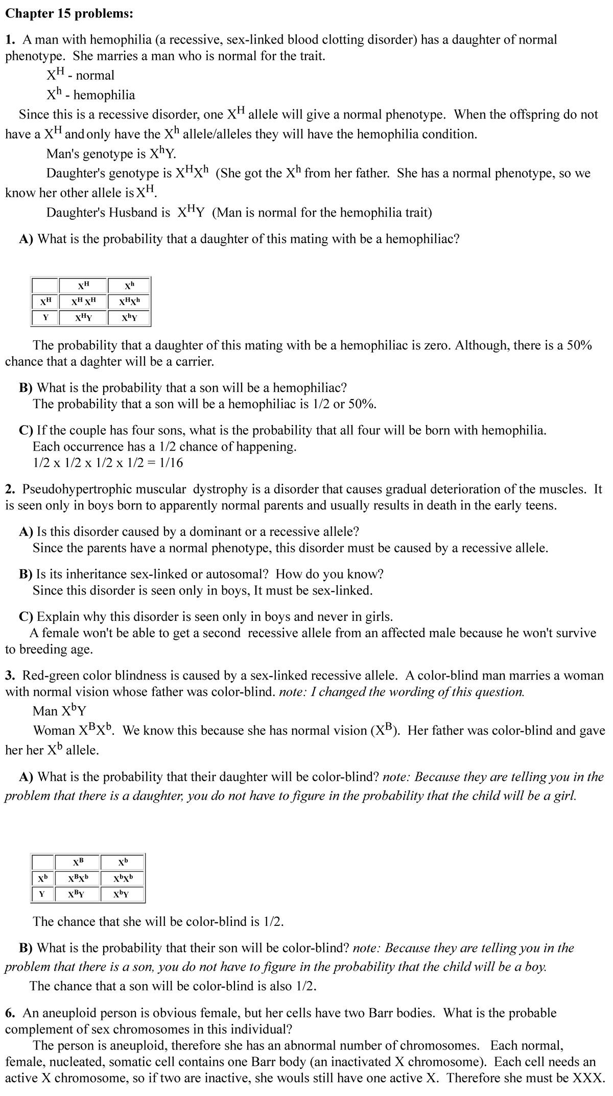 Genetics Problems Chapter 15: Recessive Disorders & Inheritance - Studocu