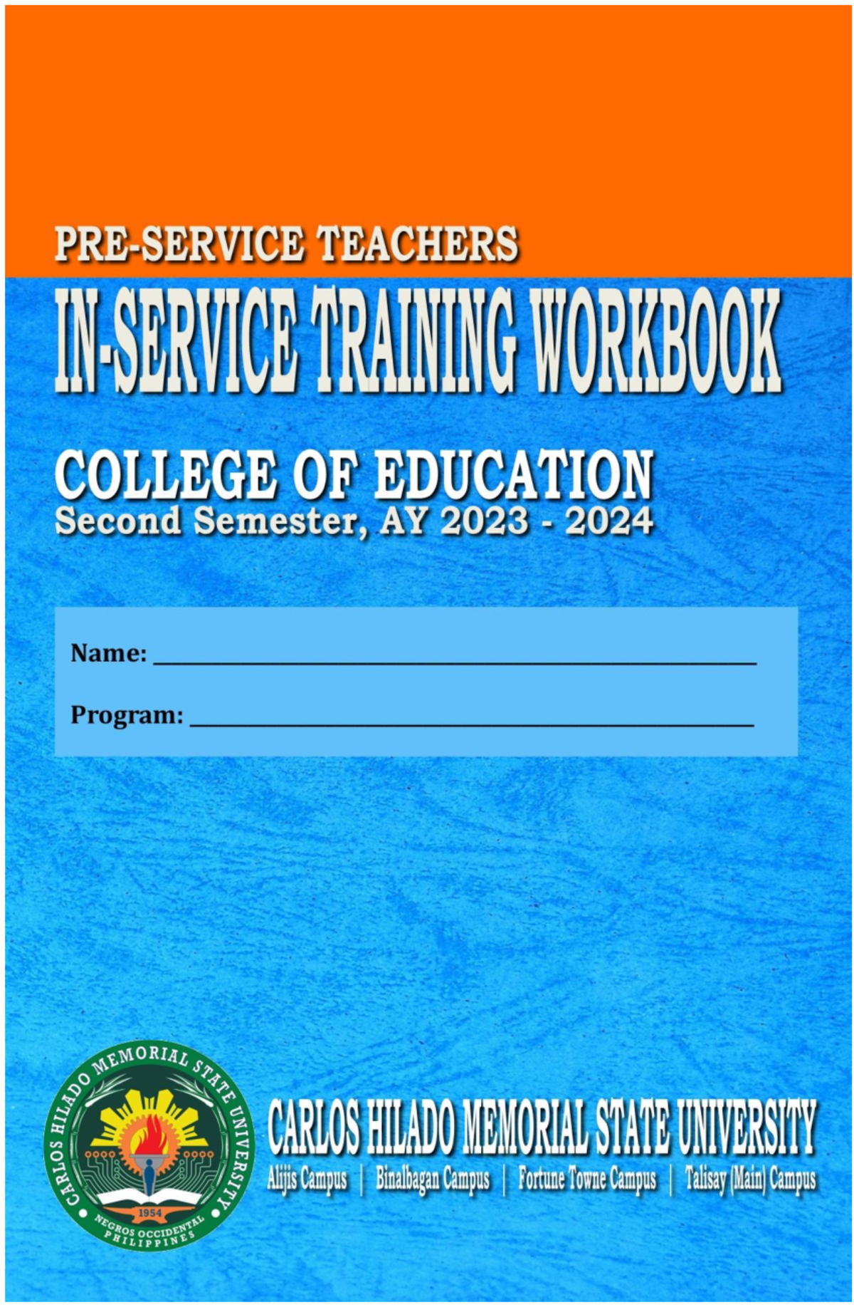 IN Service Training Workbook - Checked by ...