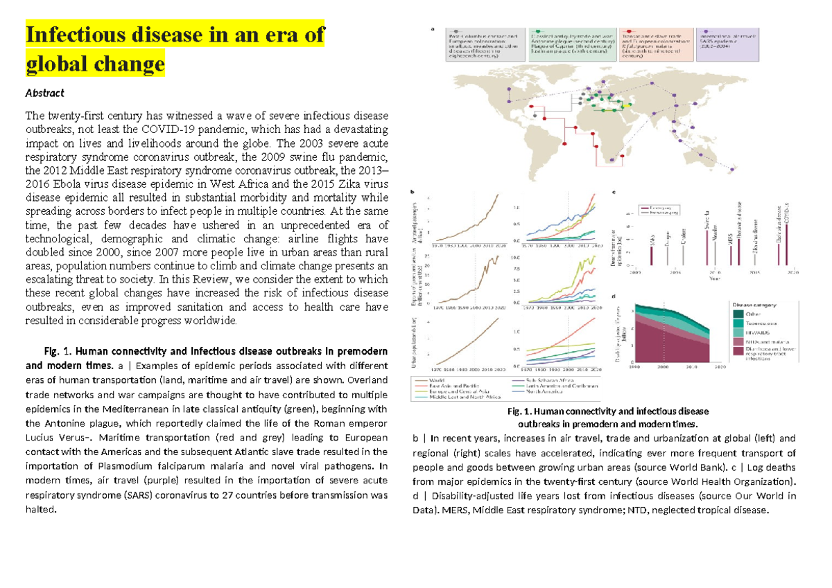 Inbound 5885010827332598818 - Infectious disease in an era of global ...