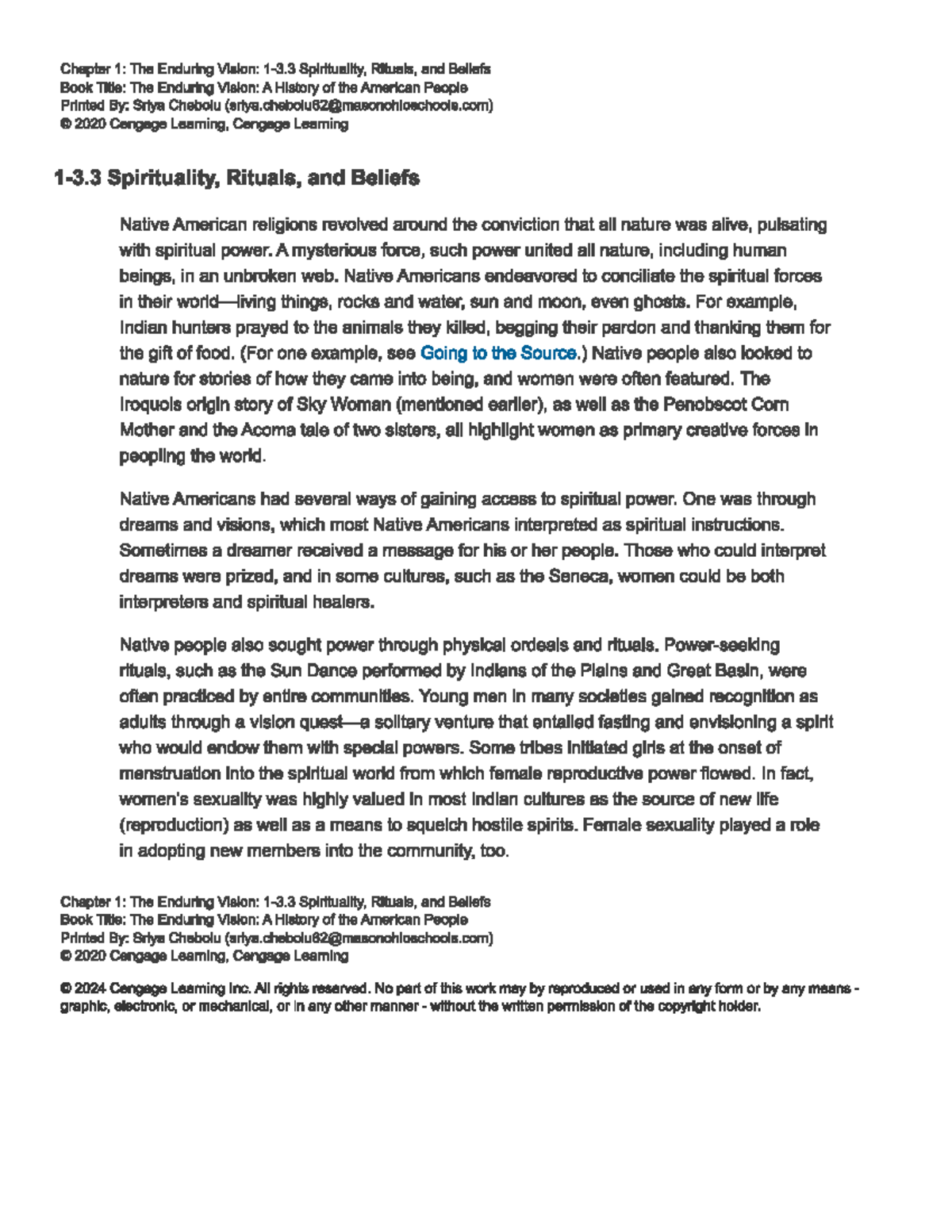 MindTap Cengage Learning Overview and Resources - Chapter 1: The ...