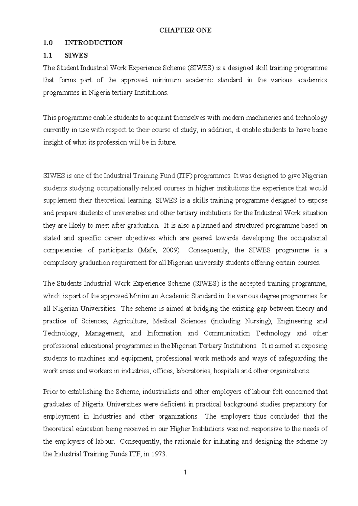 SIWES Overview and Objectives: A Comprehensive Guide (2020 Report ...