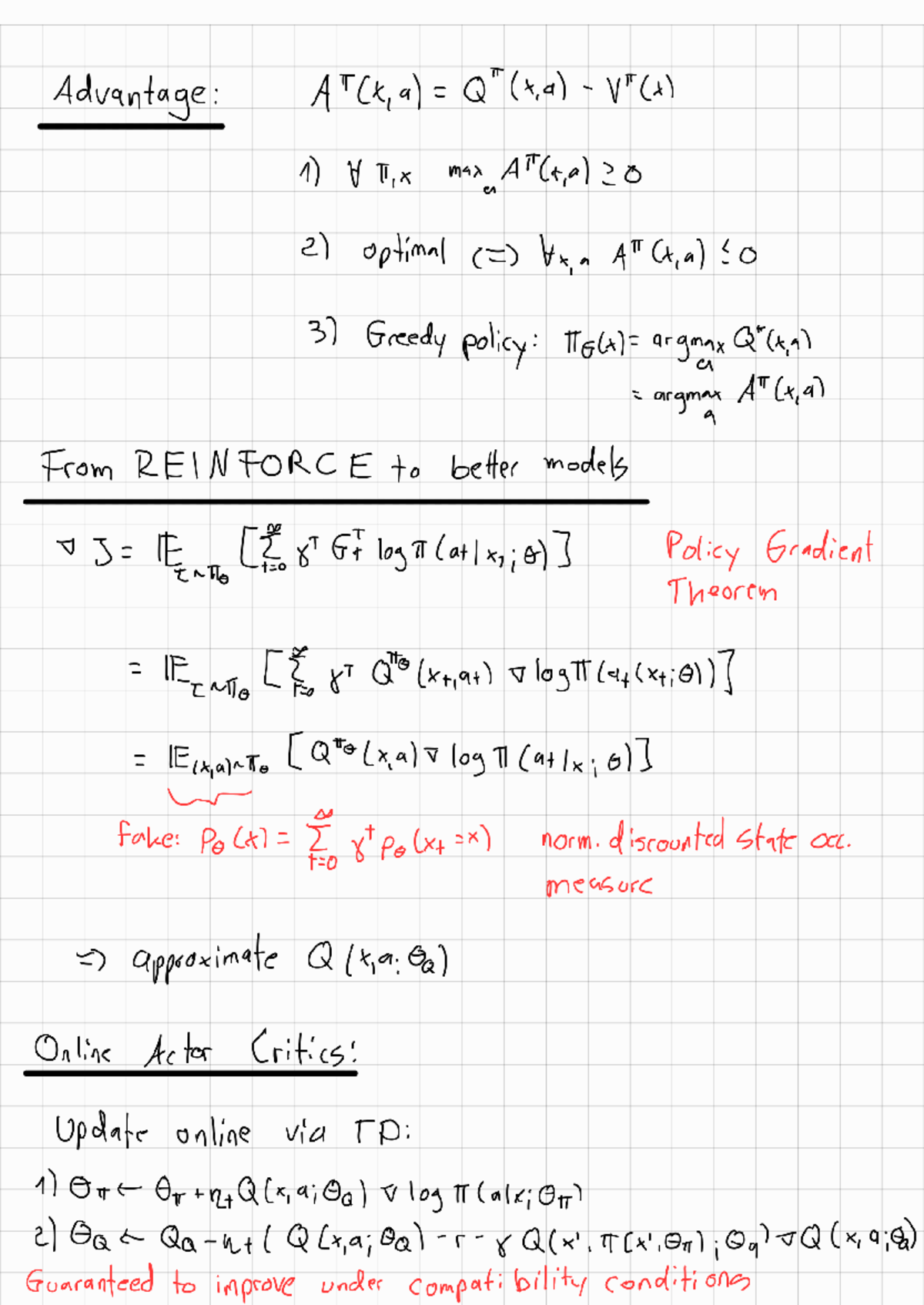 Reinforcement Learning Actor-Critic Methods (RL 251219) - Studocu