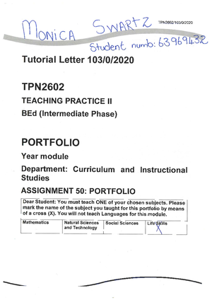 Placement Letter - APPENDIX A- LETTER TO THE SCHOOL PRINCIPAL RE ...