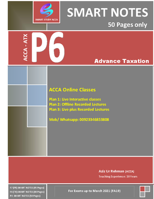 ATX-UK Tax Tables and Rates for 2024-2025 Exam Preparation - Studocu