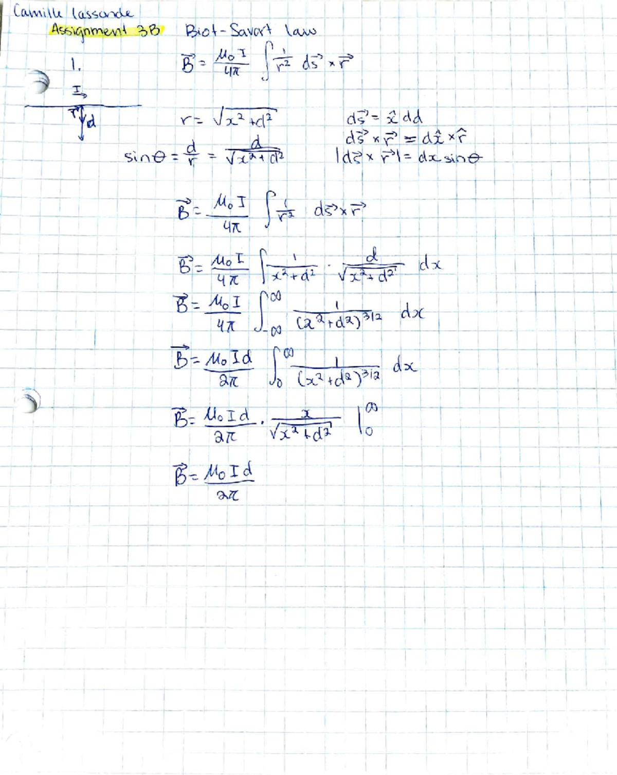Phys 205 Assignment 3B: Analysis of MoI and Sine Functions - Studocu