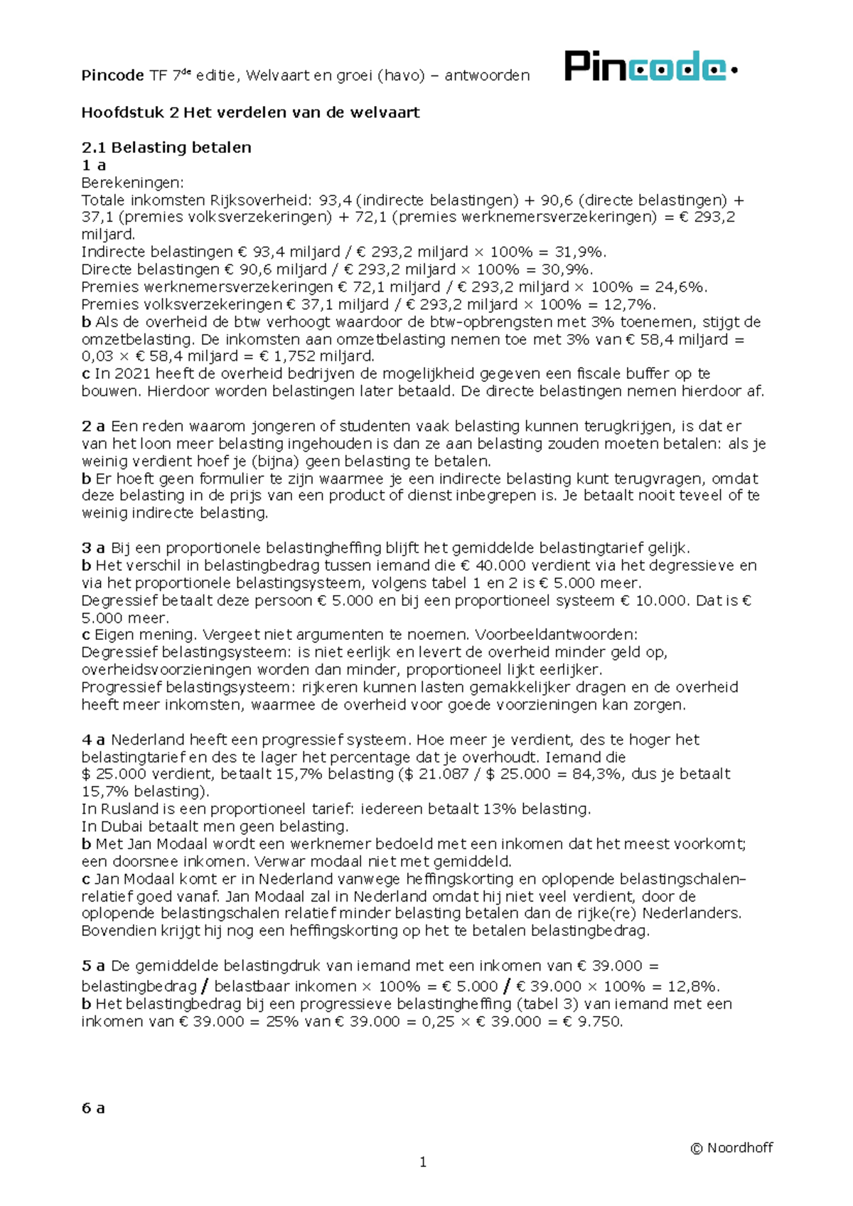 K6 - Katern 6 Hoofdstuk 2: Verdelen van de Welvaart en ...