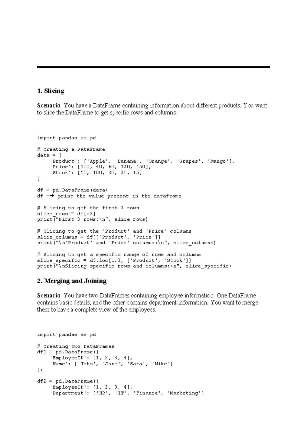 Pandas Series Operations: Slicing, Merging, and Joining Techniques ...