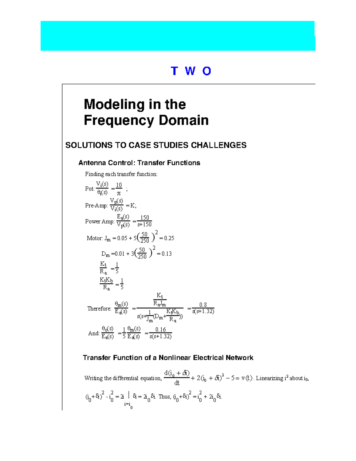 Chapter 02 control systems engineering norman s nise 4th edition ...