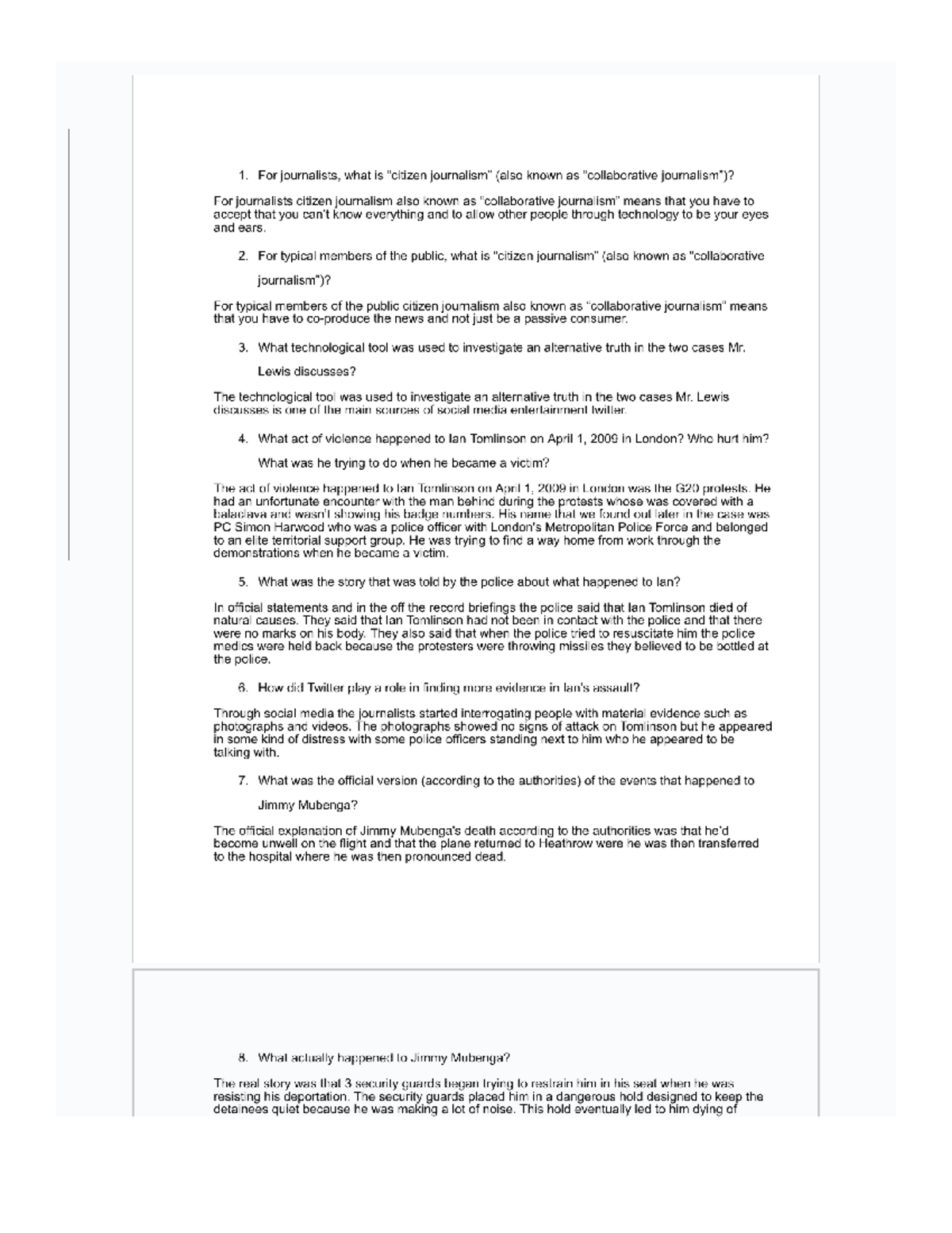 Unit 2 Lab Report - Google Docs Overview and Findings - Studocu