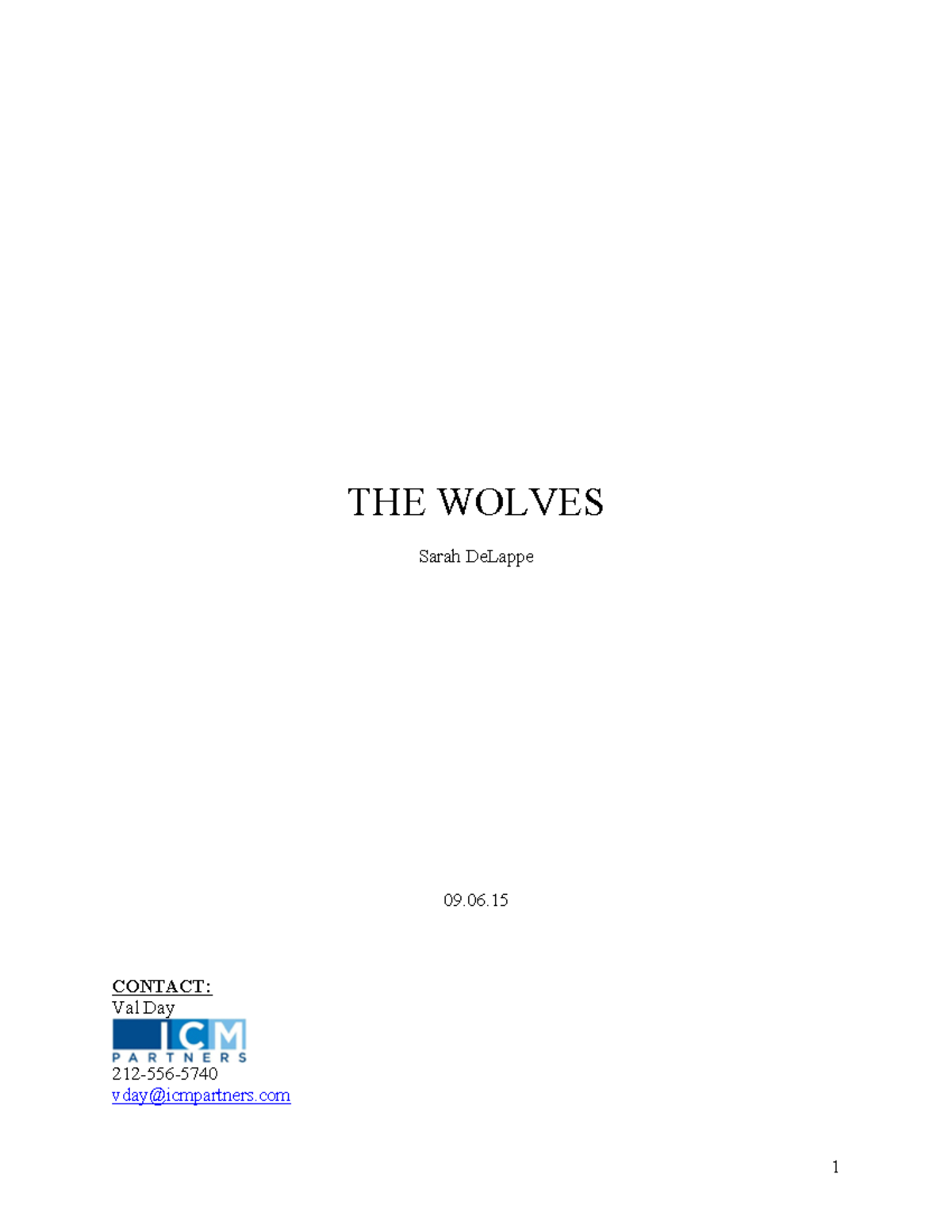 The Wolves Script Analysis - ENG 253: Contemporary Drama - Studocu