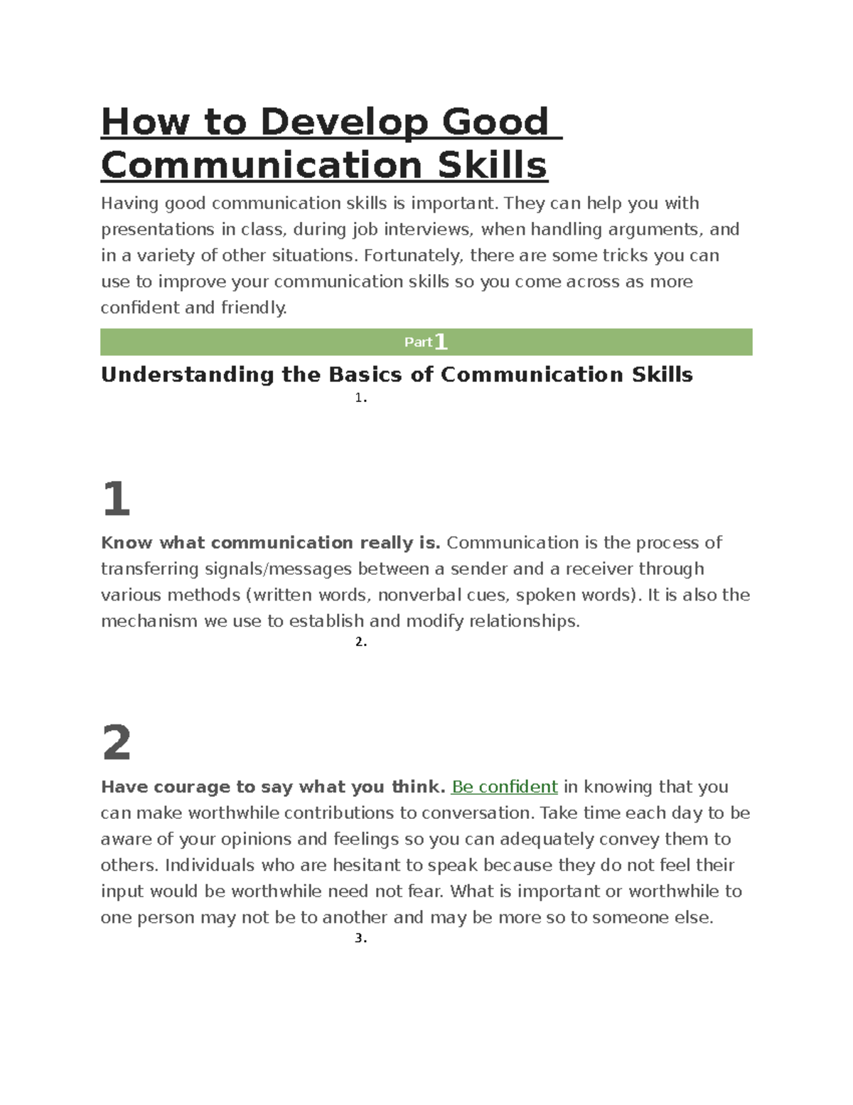 Communication Skills Development Notes for Students - Studocu