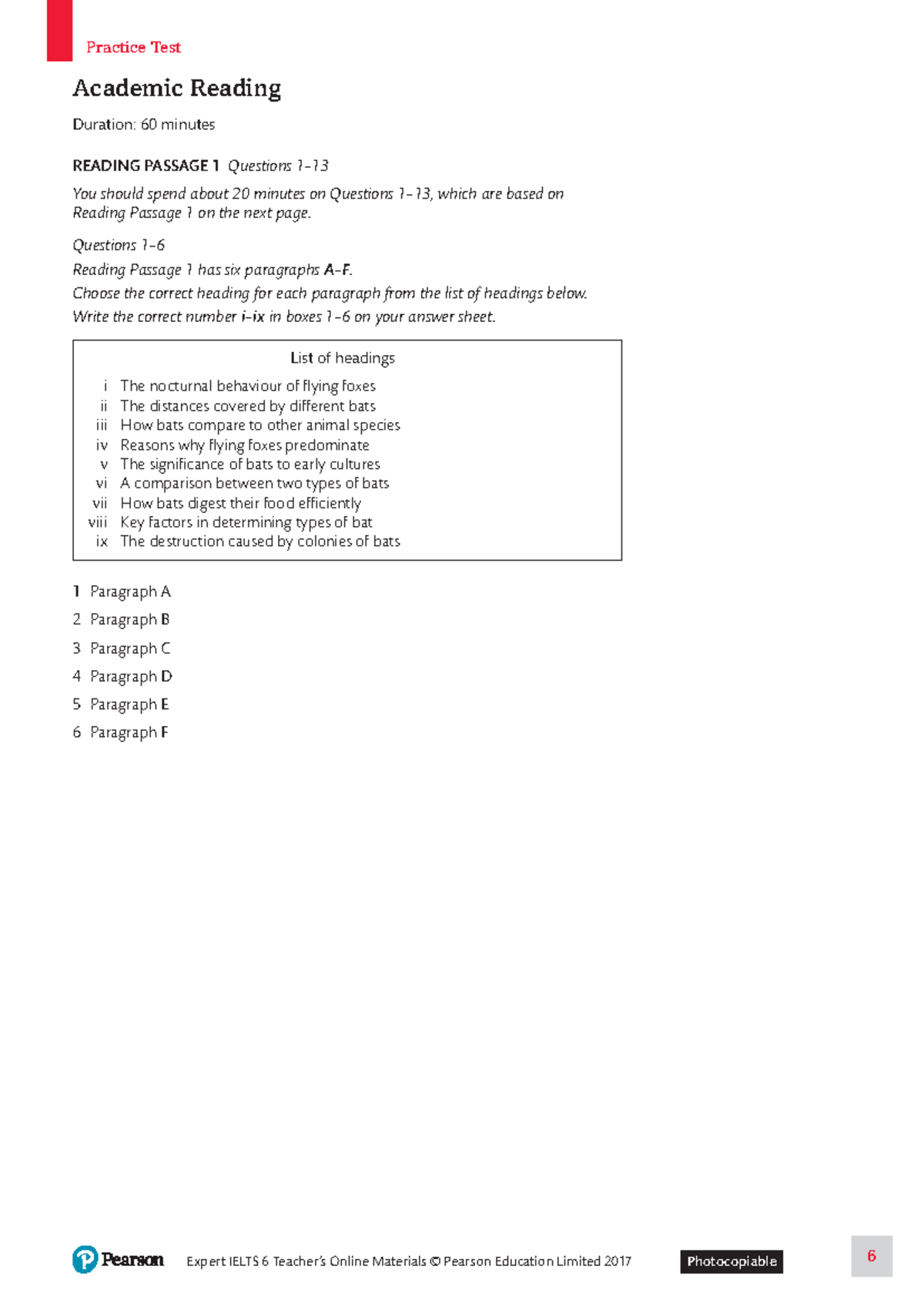 IELTS TT Reading Passage Analysis and Questions at End of Level - Studocu