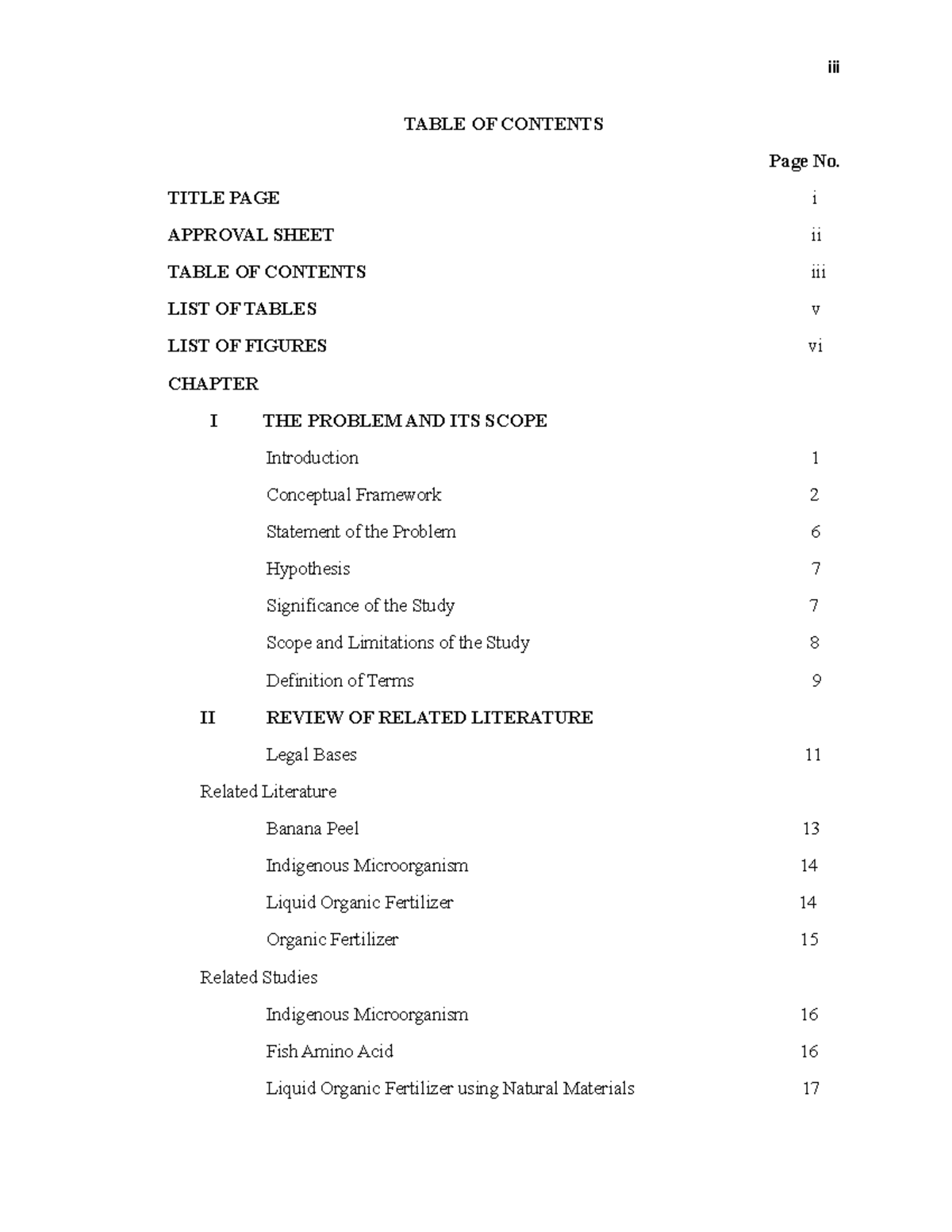 Research Table of Contents: Methodology & Literature Review - Studocu
