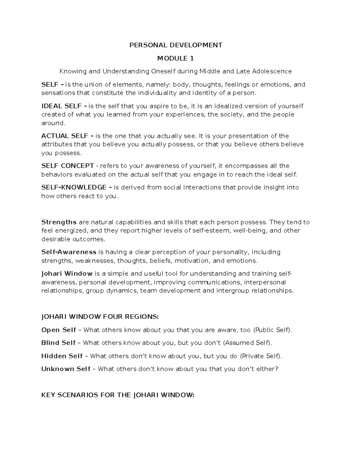 Understanding Adolescent Development & Mental Health Strategies (PDM 1) - Studocu