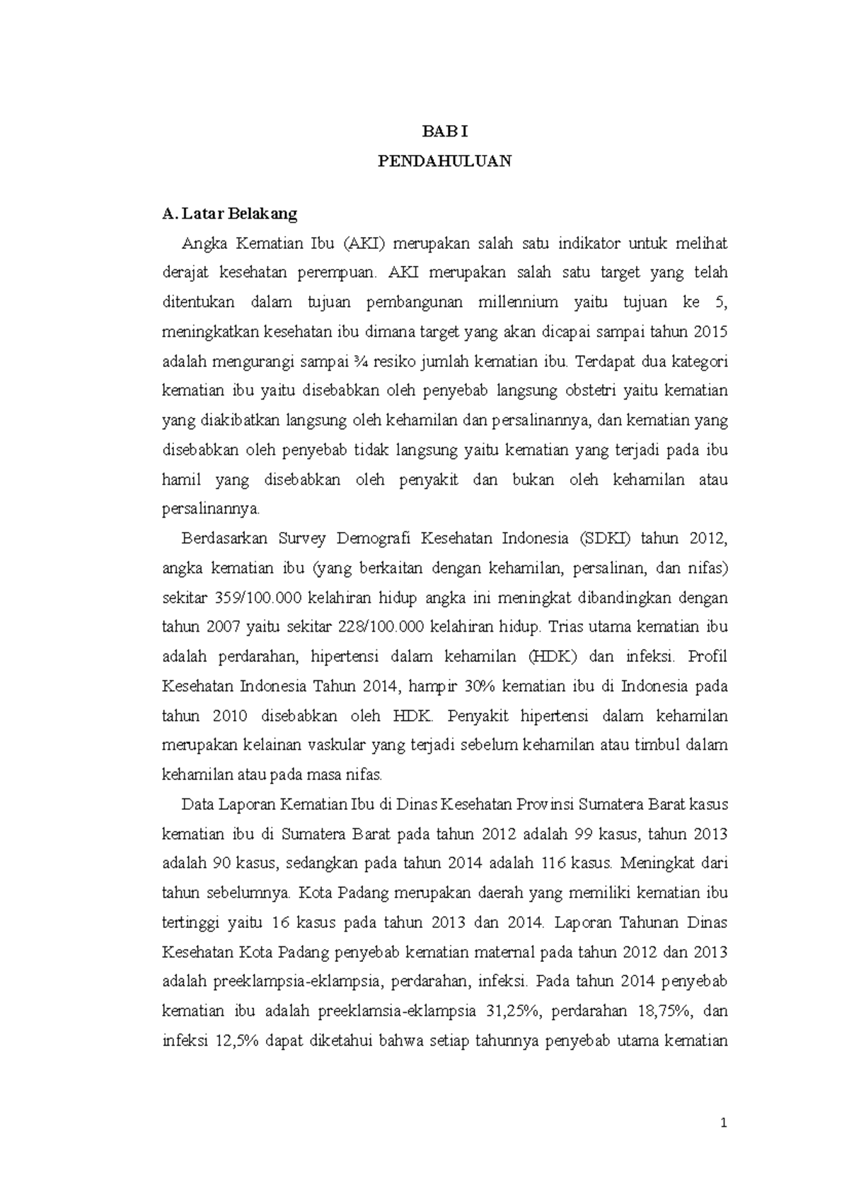 Makalah PRE Eklamsi: Analisis dan Penanganan Kematian Ibu - Studocu