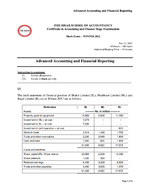 Cfapsyllabus - CFAP 1 & 6 Syllabus Grid - The Institute of Chartered ...