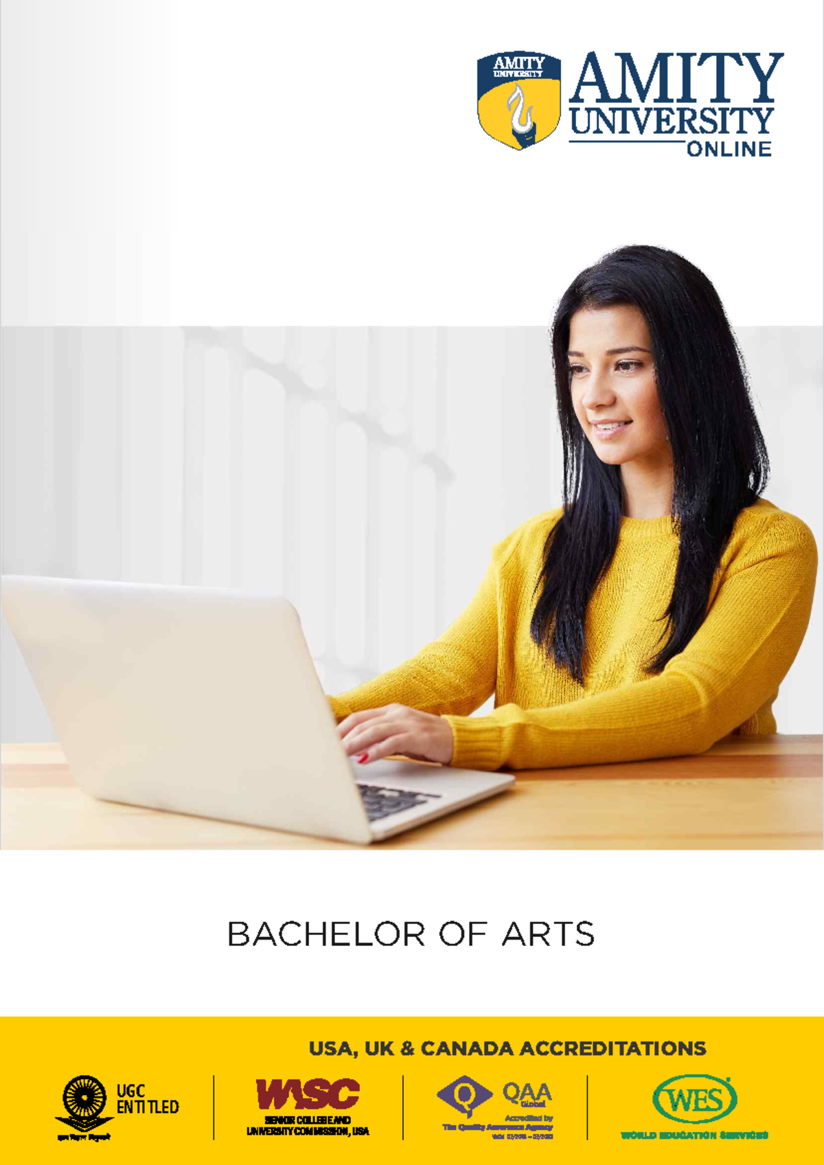 Amity BA - Brochure - UGC ENTITLED BACHELOR OF ARTS USA, UK & CANADA ...