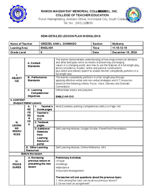 Lesson-Plan-Sir-Joefren - RAMON MAGSAYSAY MEMORIAL COLLEGES – MARBEL ...