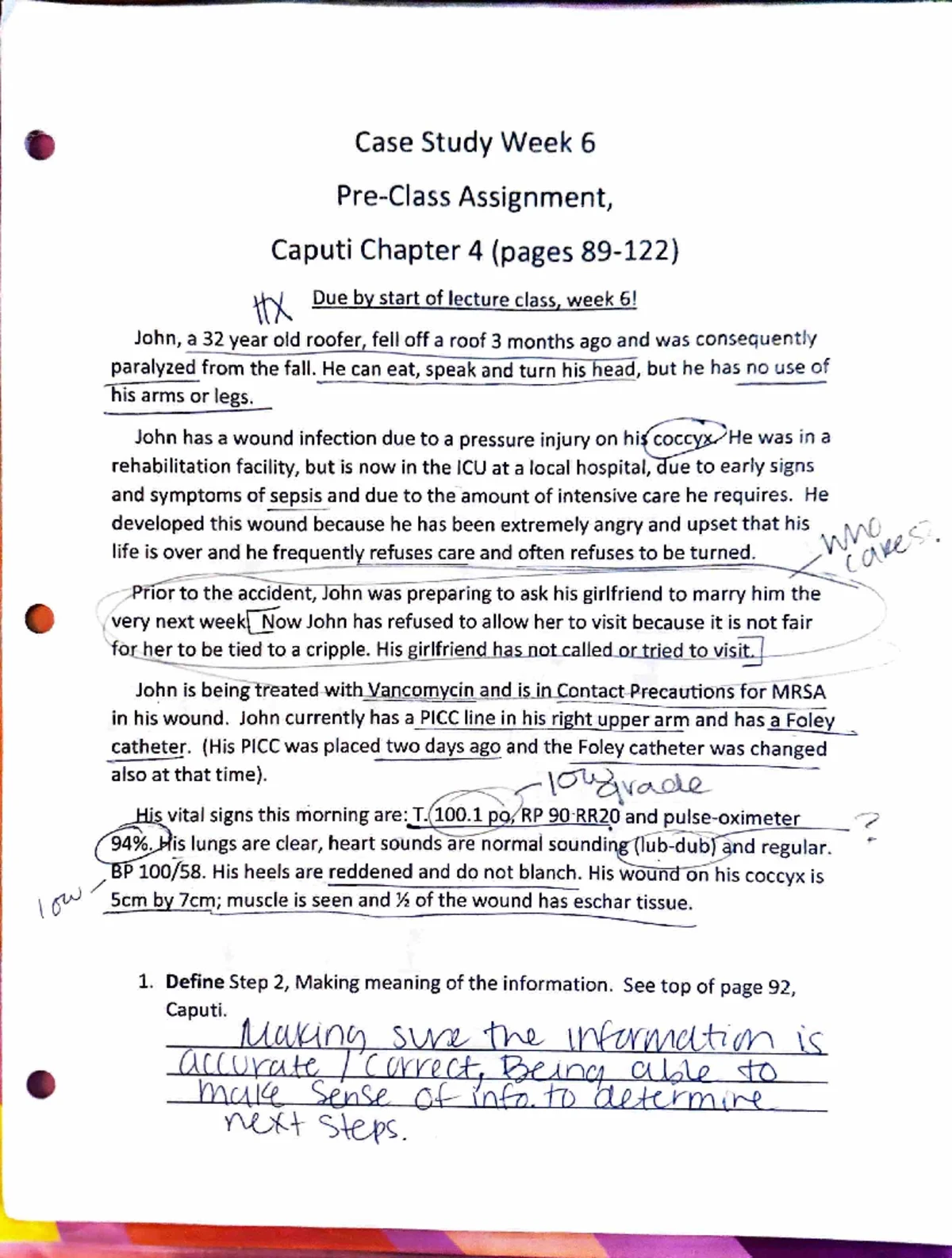 Nurs 155 Final Exam Study Guide: Nursing Process & Clinical Judgments - Studocu